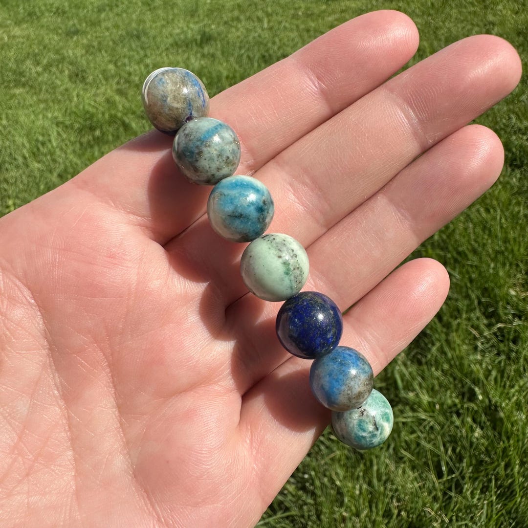 Hackmanite Bracelets 13mm Beads - Etsy