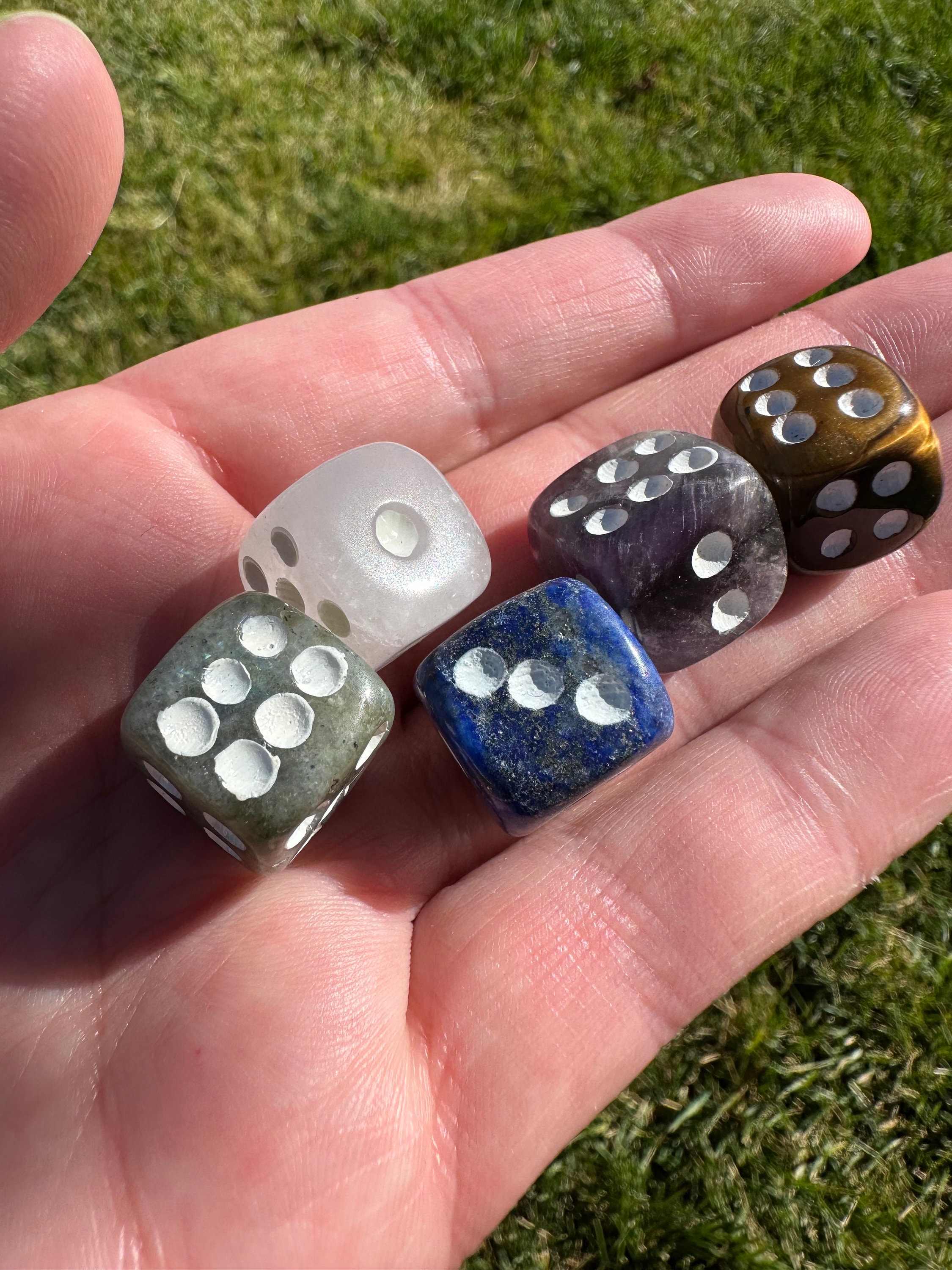 Natural Crystal Dice D6 Six Sided - Etsy