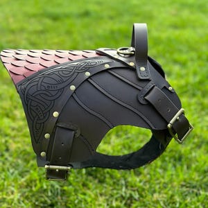Ulf Leather Dog Harness Armor - Etsy