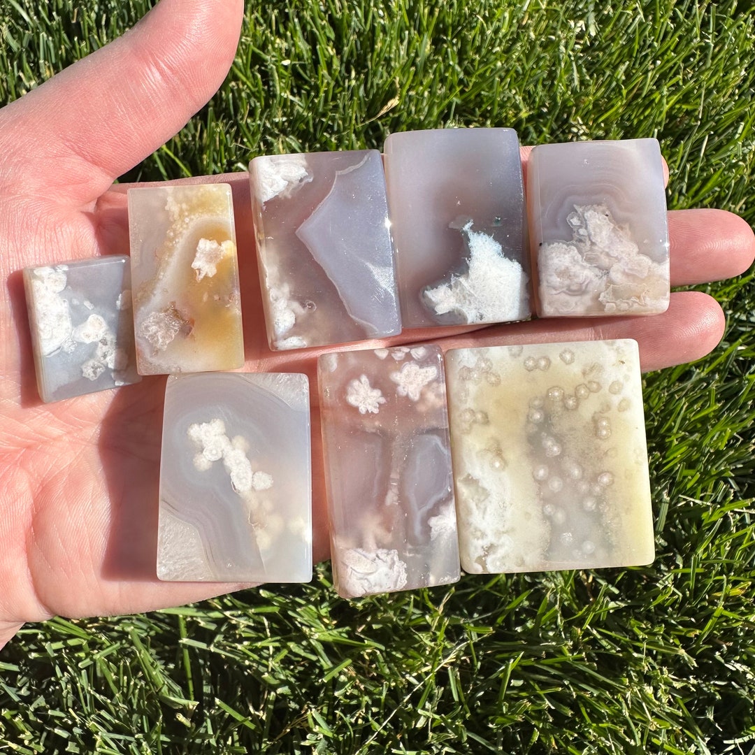 Flower Agate Cards Slabs Pendants - Etsy