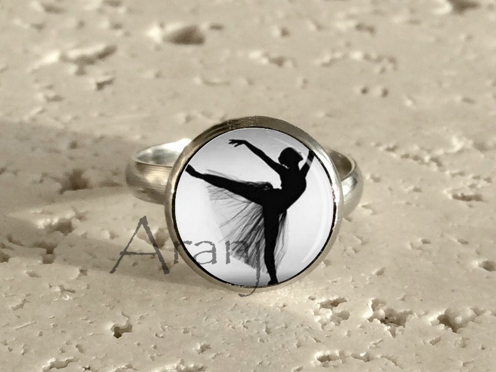 Ballerina Ring Ballet Ring Dance Jewelry Ballerina Jewelry | Etsy
