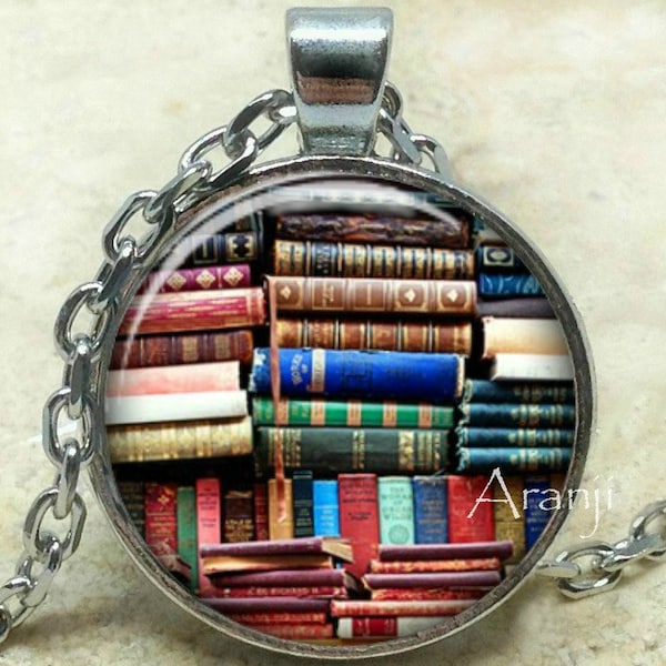 Book Pendant Necklace - Etsy