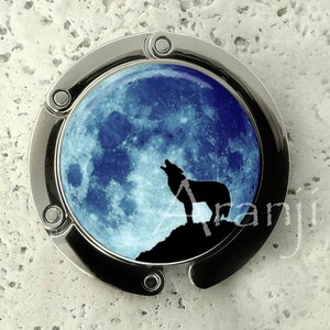 Blue Moon Wolf Purse Hanger, Tabletop Purse Hanger, Purse Hanger, Purse ...