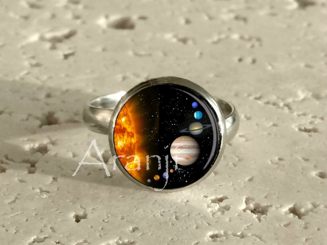 Solar System Art Ring Solar System Space Ring Solar System - Etsy