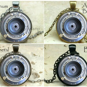 Vintage Camera Art Pendant, Camera Necklace, Camera Jewelry ...