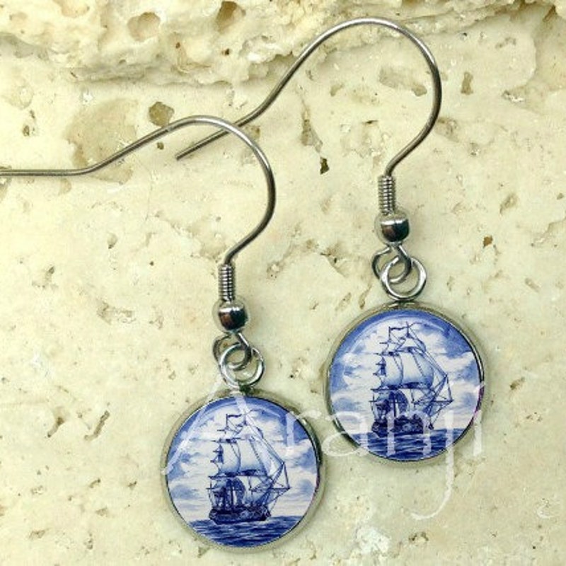 Delft Earrings - Etsy