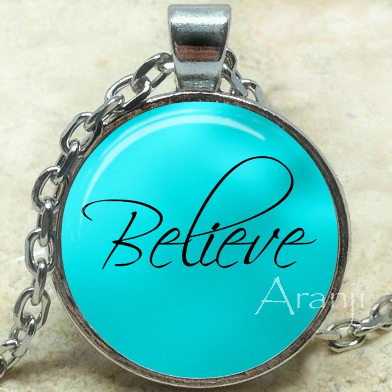Believe Necklace - Etsy