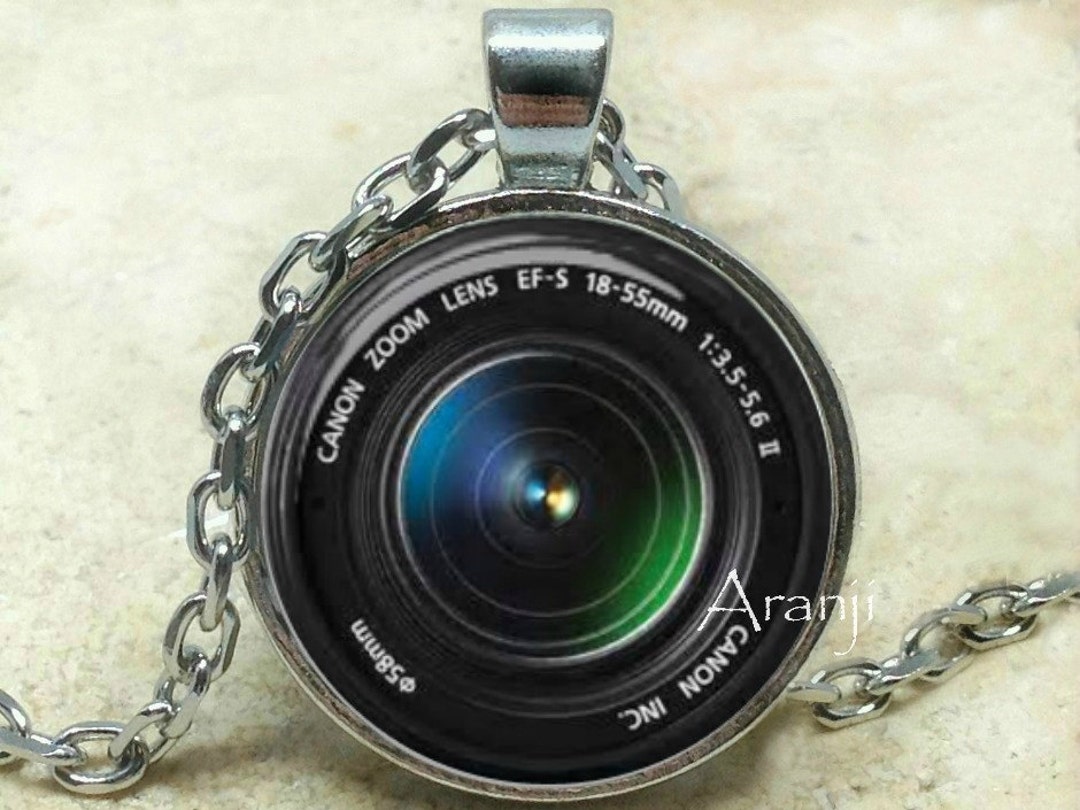 Camera Lens Art Pendant, Camera Necklace, Camera Jewelry, Photographer ...