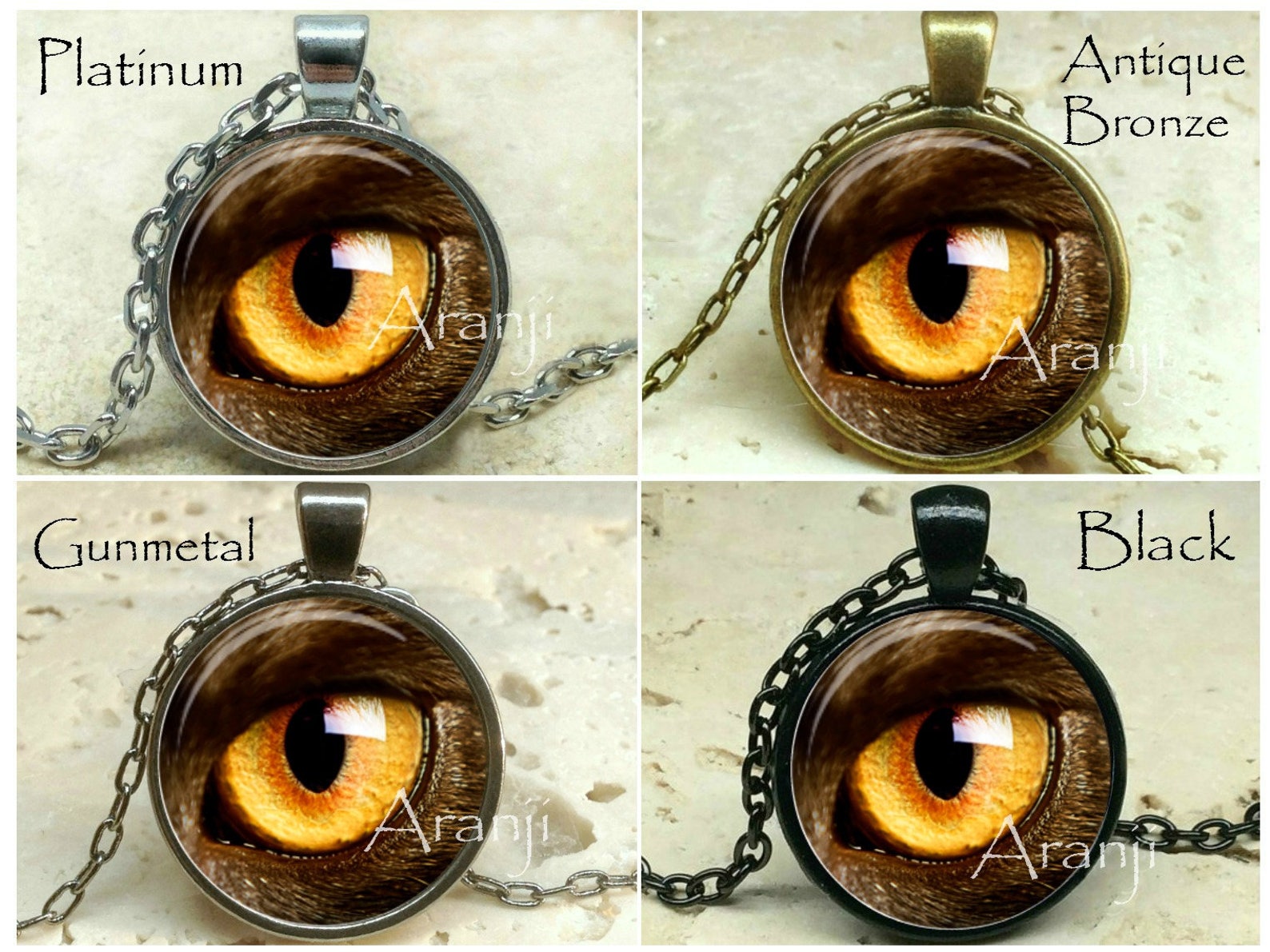 Cat's Eye Necklace, Eye Necklace, Cat's Eye Pendant, Cat's Eye Necklace ...