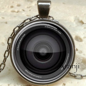 Camera Lens Art Pendant, Camera Necklace, Camera Jewelry, Photographer ...