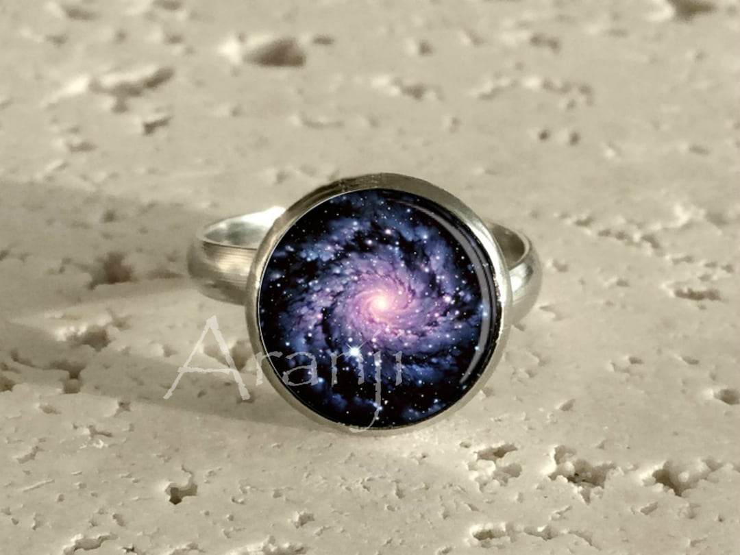 Spiral Galaxy Ring, Spiral Galaxy Jewelry, Milky Way Ring, Space Art ...