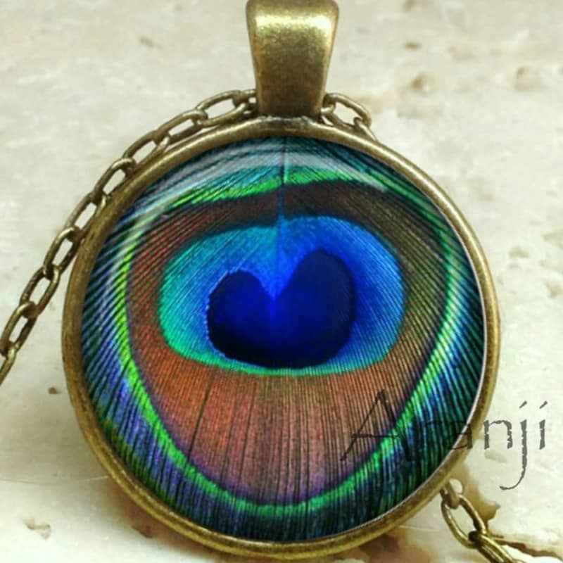 Peacock Necklace - Etsy