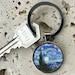 Starry Night Keychain, Key Chain, Key Ring, Key Fob, Starry Night Key ...