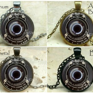 Vintage Camera Art Pendant, Camera Necklace, Camera Jewelry ...