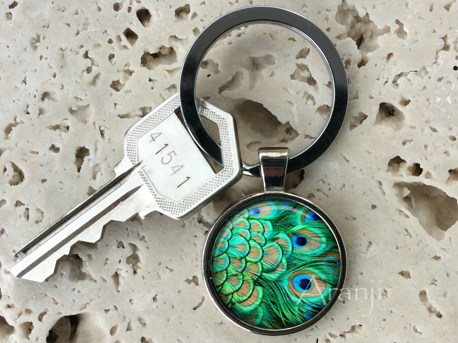 Peacock Keychain Key Chain Key Ring Key Fob Peacock - Etsy