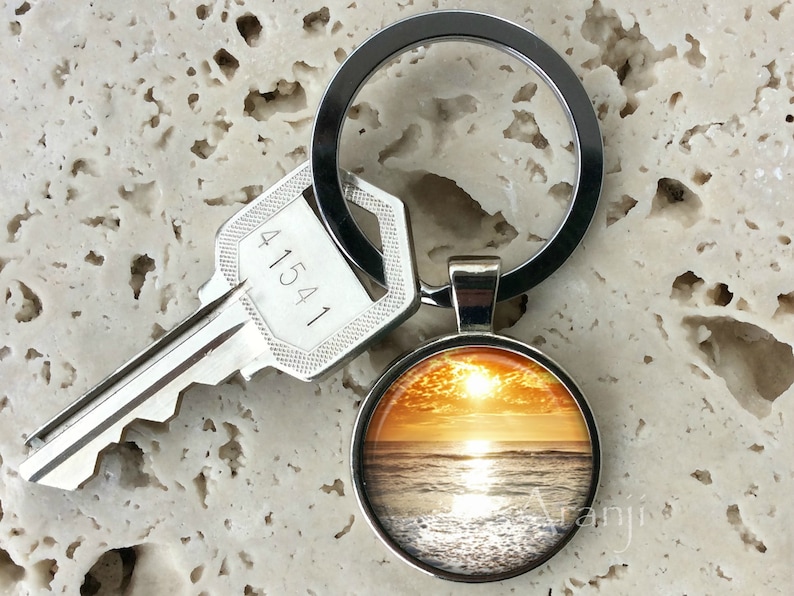 Sunset Keychain Key Chain Key Ring Key Fob Sunrise - Etsy