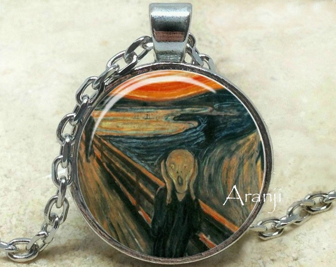 Edvard Munch the Scream Art Pendant, the Scream Necklace, the Scream ...