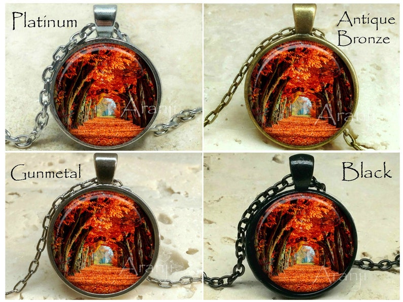 Autumn pendant autumn necklace autumn jewelry fall pendant | Etsy