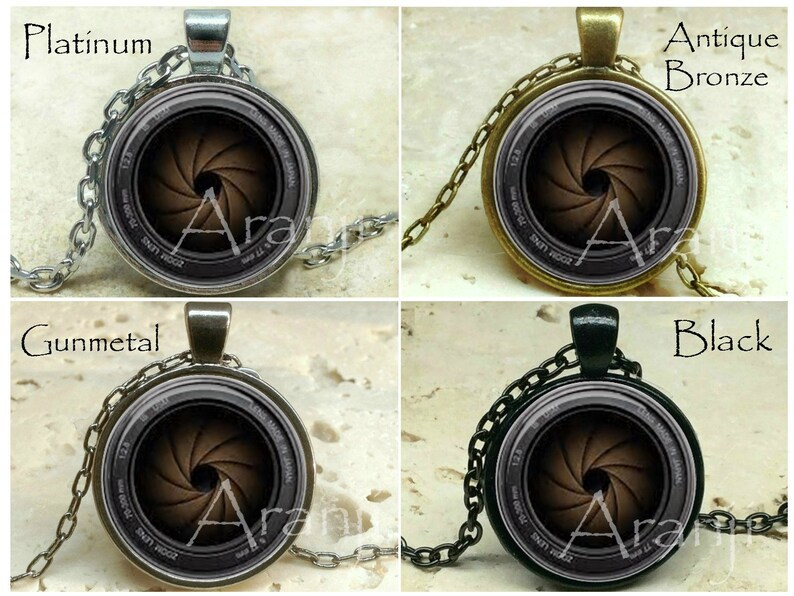 Camera Lens Art Pendant, Camera Necklace, Camera Jewelry, Photographer ...