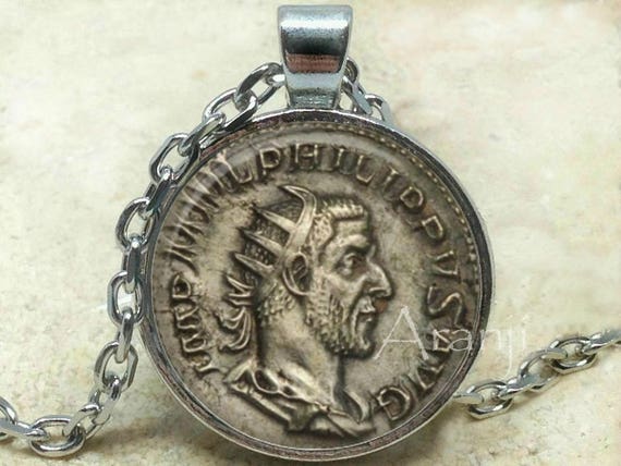 Ancient coin art pendant coin necklace coin jewelry coin art coin pendant ancient coin art necklace PendantHG104P Etsy