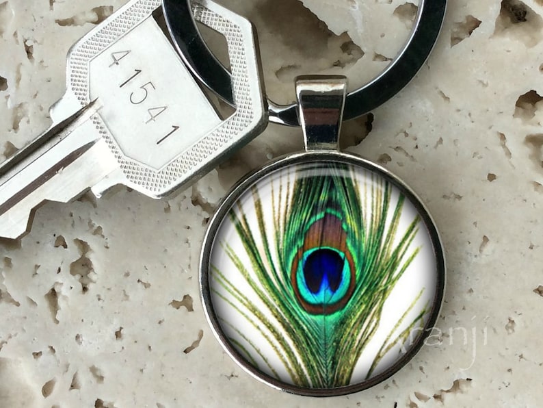 Peacock Keychain Key Chain Key Ring Key Fob Peacock - Etsy