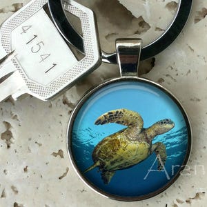 Sea Turtle Keychain, Key Chain, Key Ring, Key Fob, Turtle Keychain ...