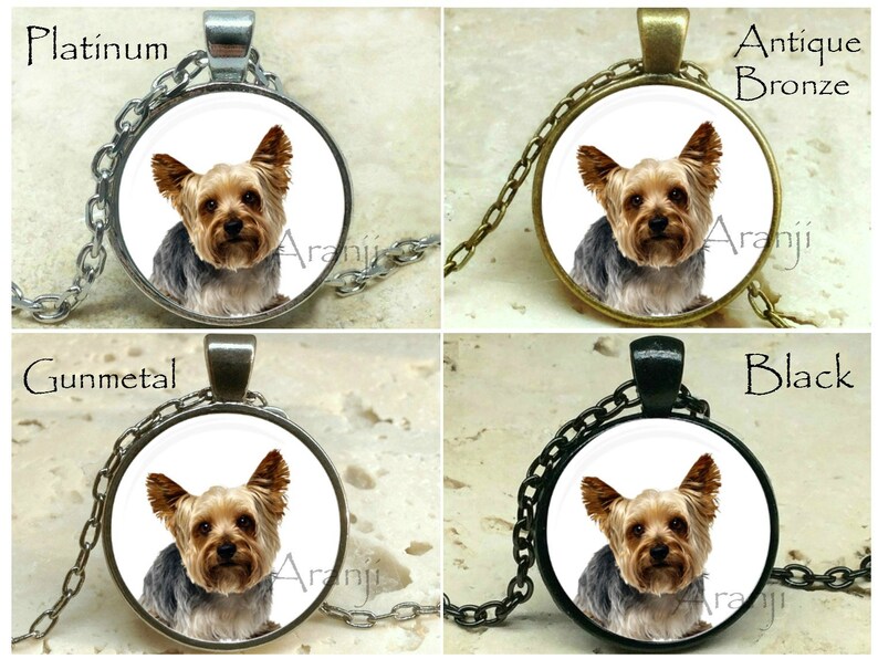 Yorkie Art Pendant, Yorkie Necklace, Puppy Pendant, Dog Pendant ...