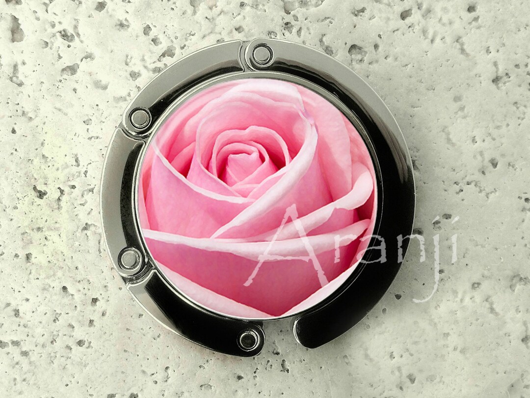 Pink Rose Purse Hanger, Tabletop Purse Hanger, Purse Hanger, Purse Hook ...