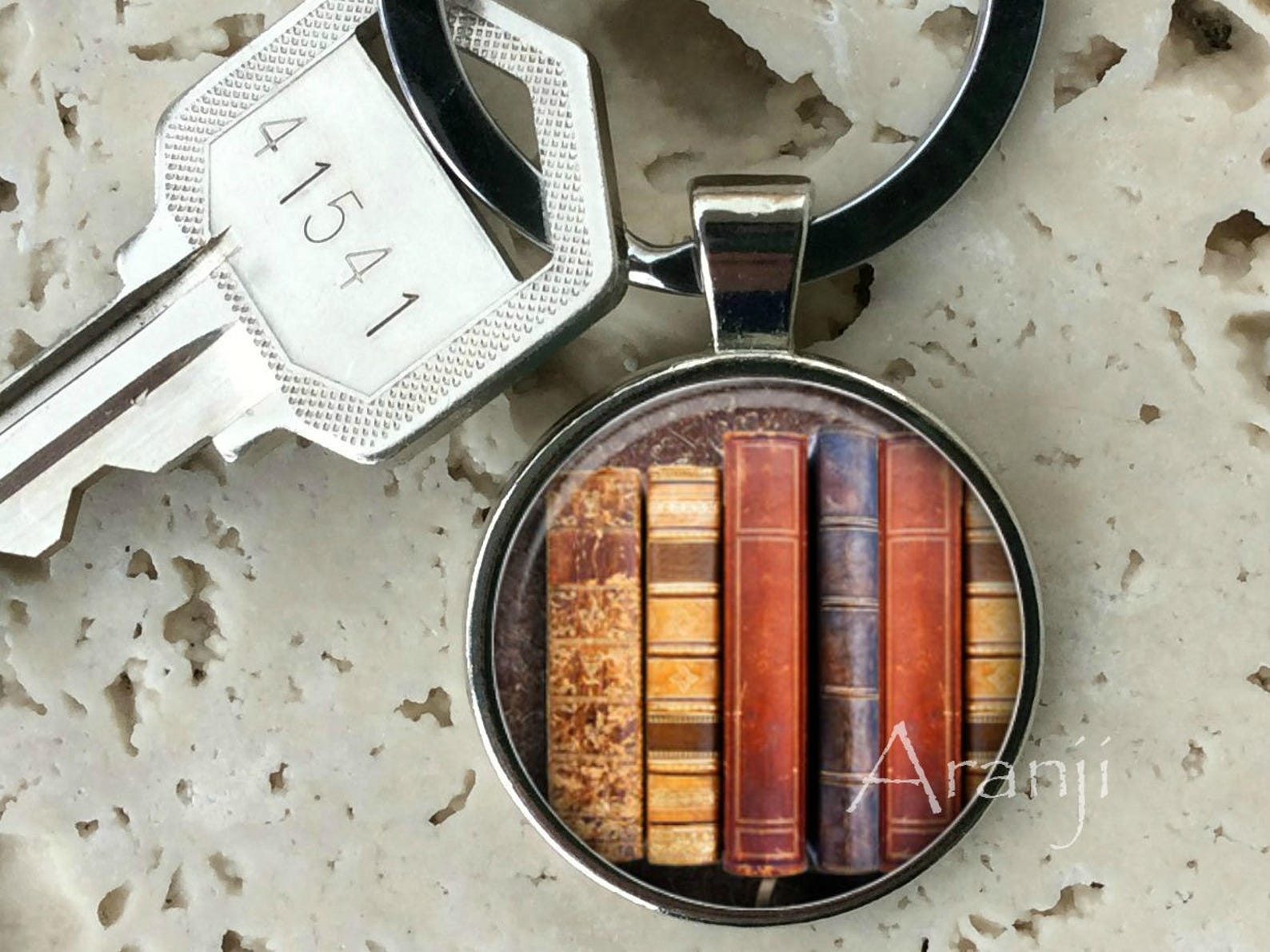Bookshelf Keychain Key Chain Key Ring Key Fob Books - Etsy