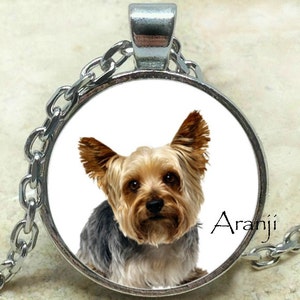 Yorkie Art Pendant, Yorkie Necklace, Puppy Pendant, Dog Pendant ...