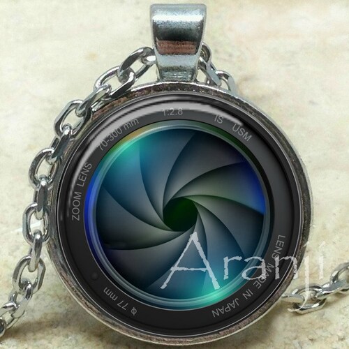 Camera Lens Art Pendant Camera Necklace Camera Jewelry - Etsy