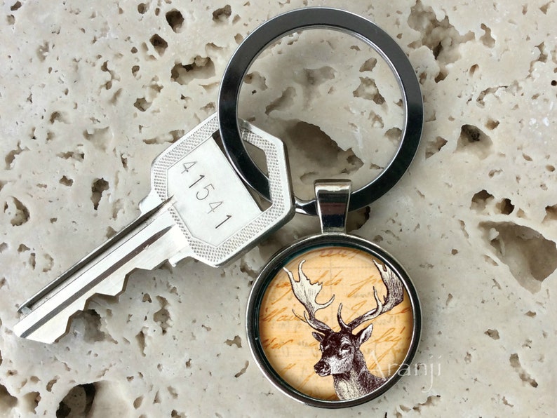 Deer Keychain Key Chain Key Ring Key Fob Woodland Animal - Etsy