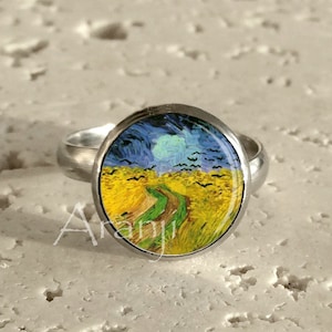 Van Gogh Wheatfield With Crows Ring, Fine Art Ring, Van Gogh Jewelry ...