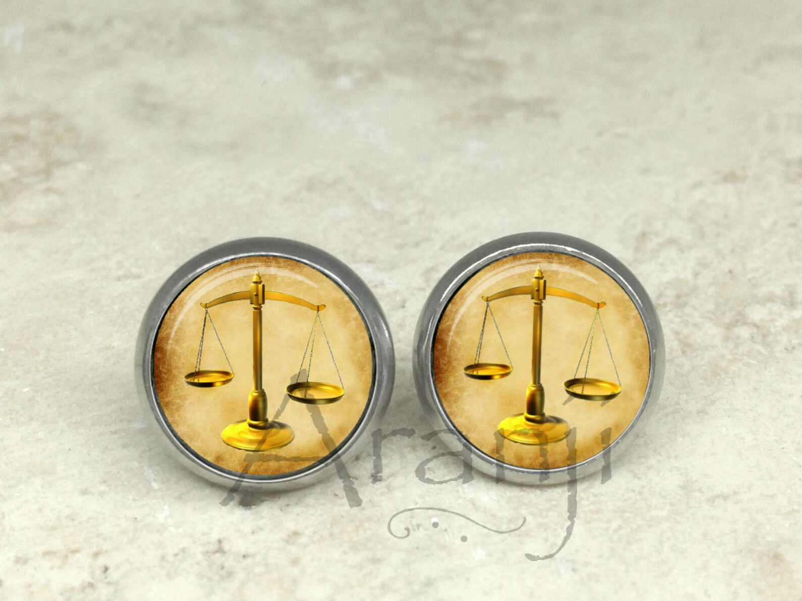 Scales of Justice Earrings Lawyer Earrings Gift for Lawyer - Etsy