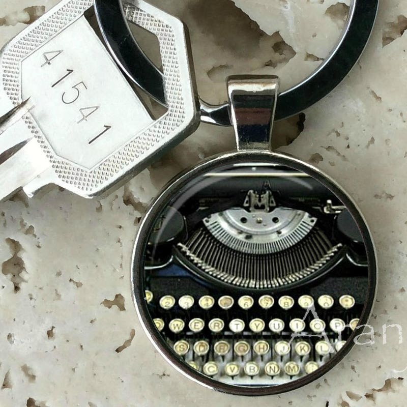 Typewriter Key Ring - Etsy