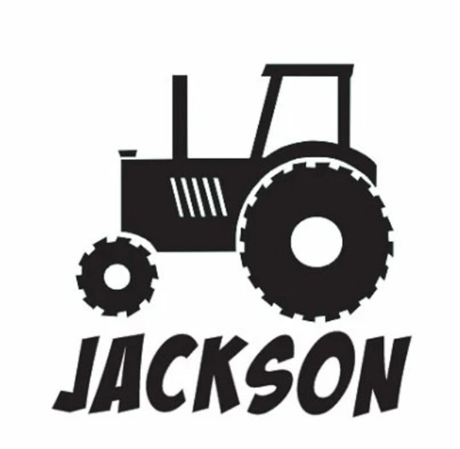 Personalized Tractor Wall Decal - Boy or Girl You Customize the Name ...