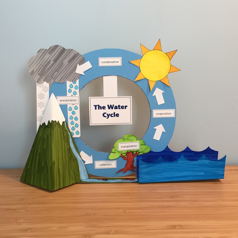 Water Cycle Poster - Etsy UK