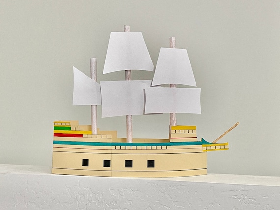 Mayflower Printable Papercraft | Etsy