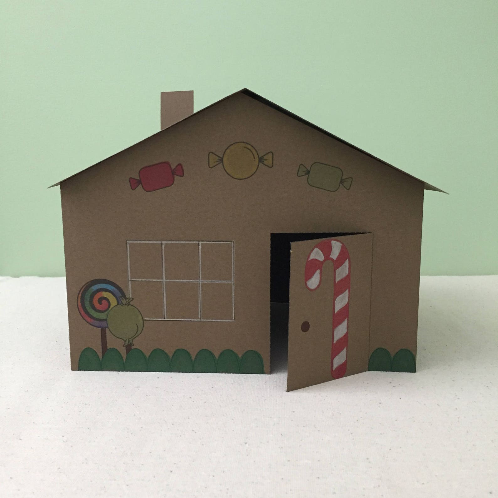 Paper Gingerbread House: Instant Download | Etsy