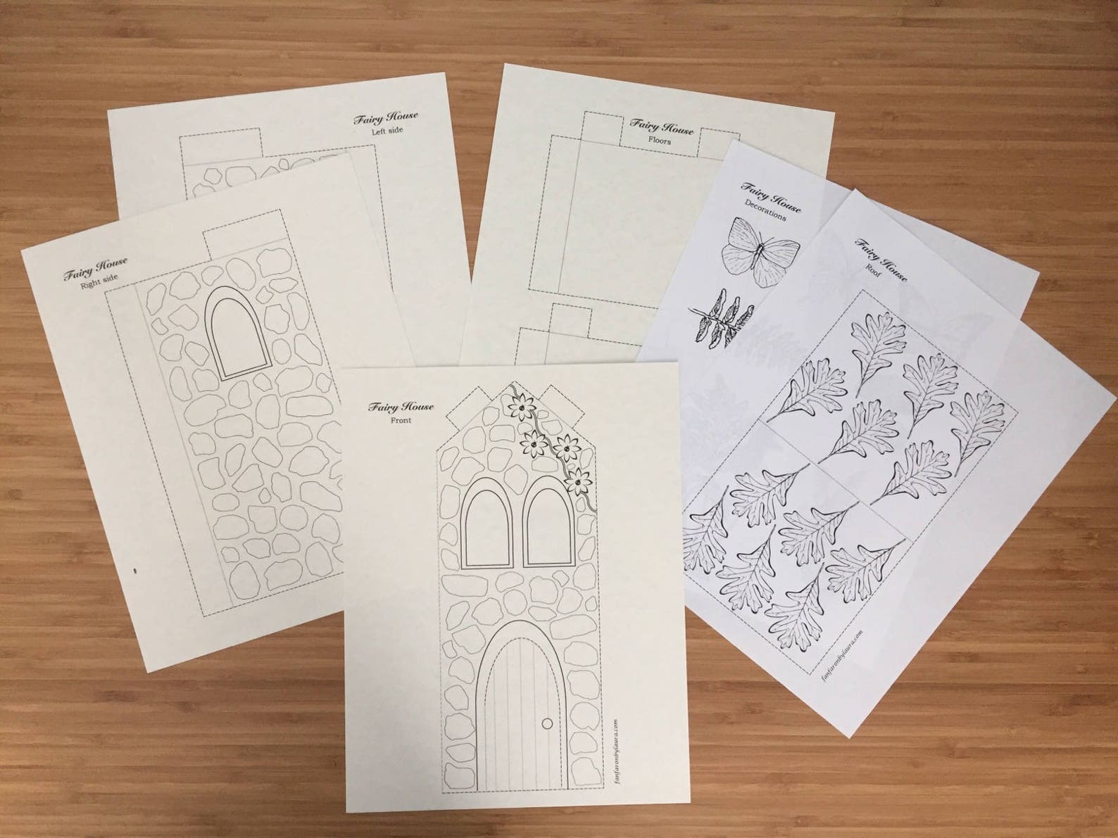 Fairy House Printable Papercraft | Etsy