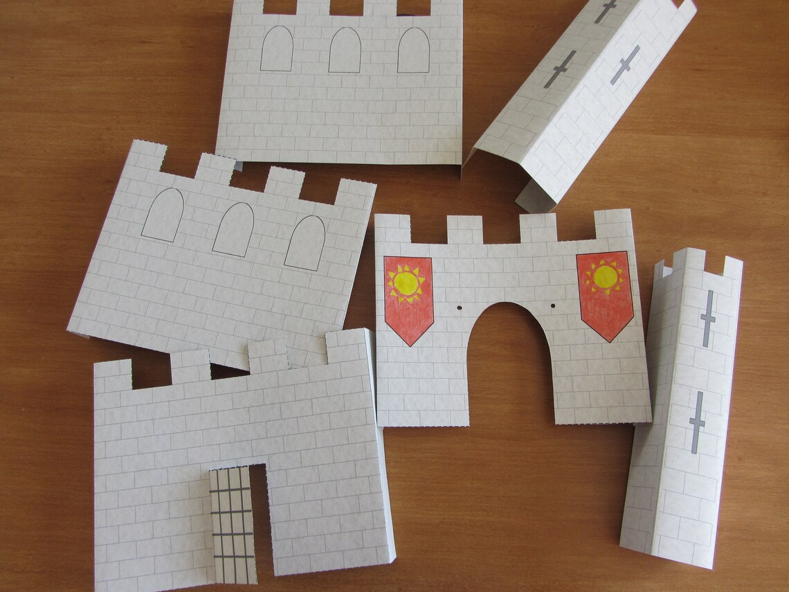 Castle & Keep Bundle: Printable Papercraft - Etsy