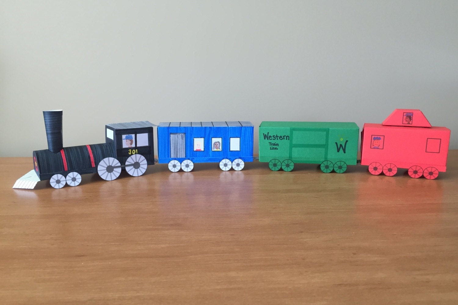 Papercraft Train Templates