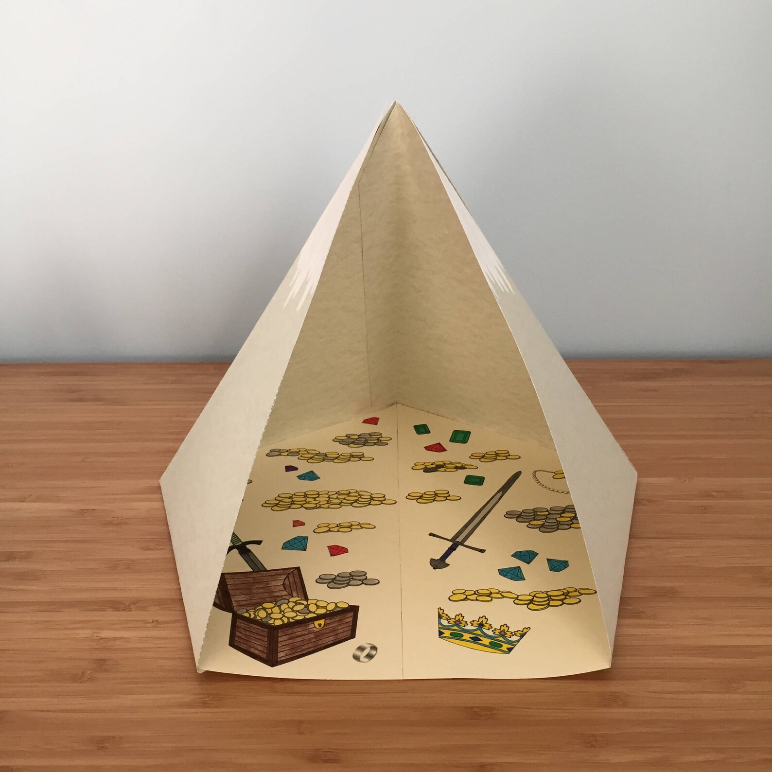 Dragon & Mountain Cave Printable Papercraft | Etsy