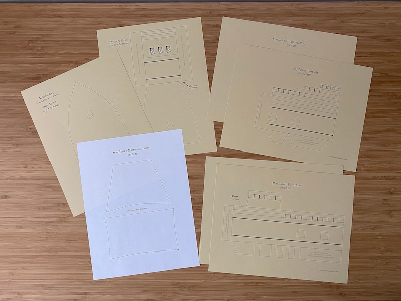 Mayflower Printable Papercraft - Etsy