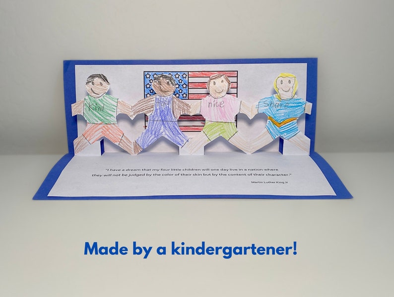 Martin Luther King, Jr. Pop-up Project for Kids - Etsy