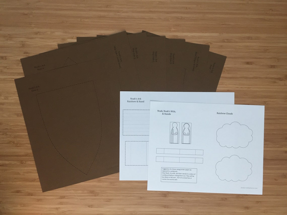 Noah's Ark Printable Papercraft | Etsy Canada