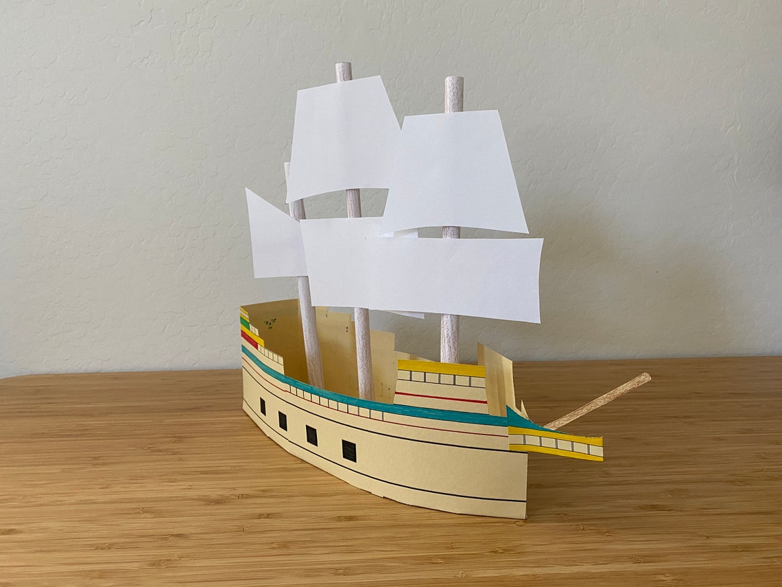 Mayflower Printable Papercraft | Etsy