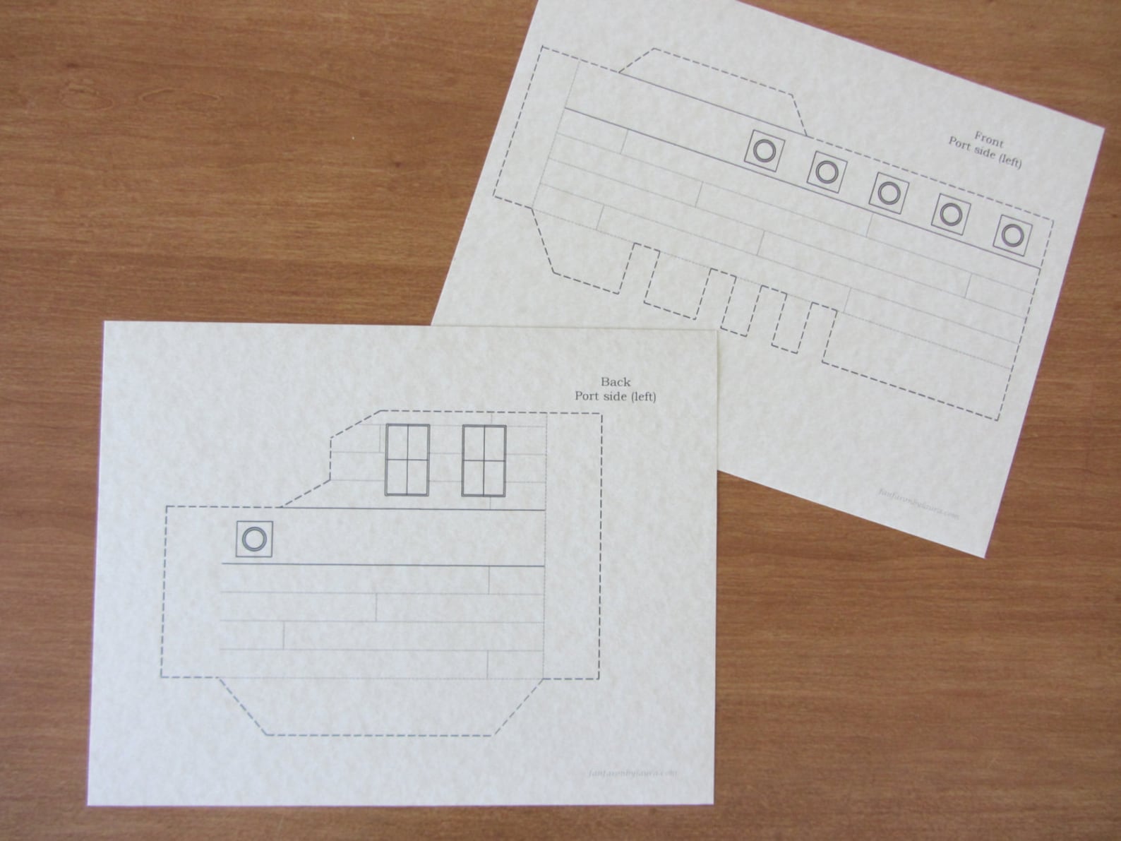 Pirate Ship Printable Papercraft - Etsy UK