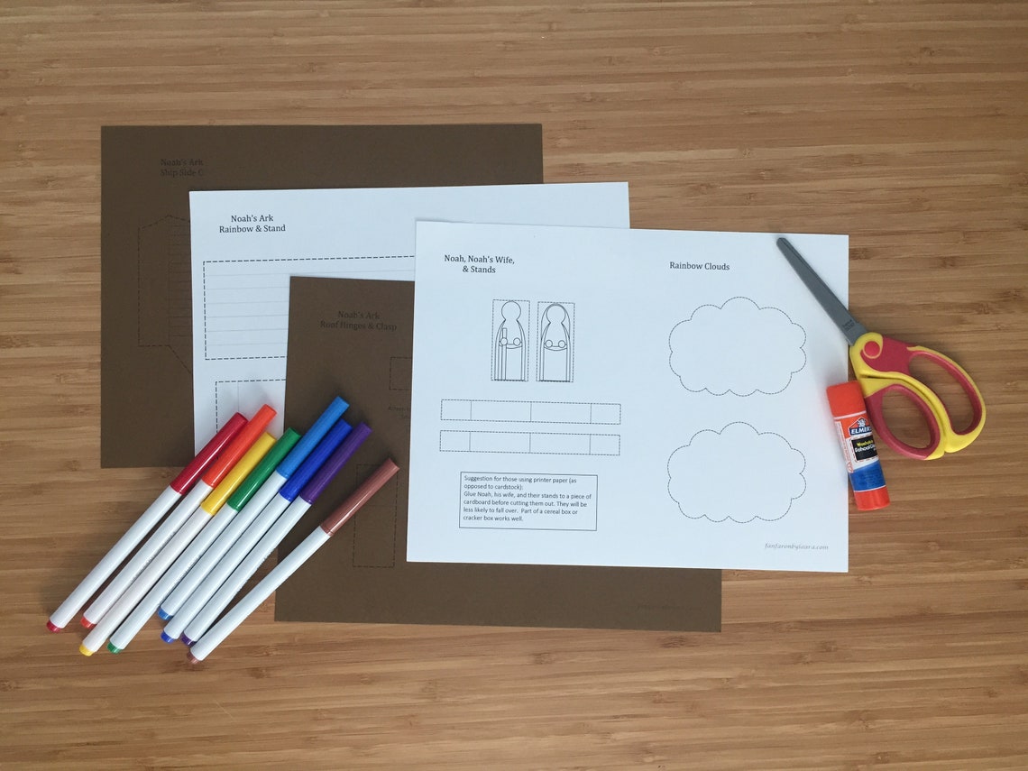 Noah's Ark Printable Papercraft | Etsy Canada