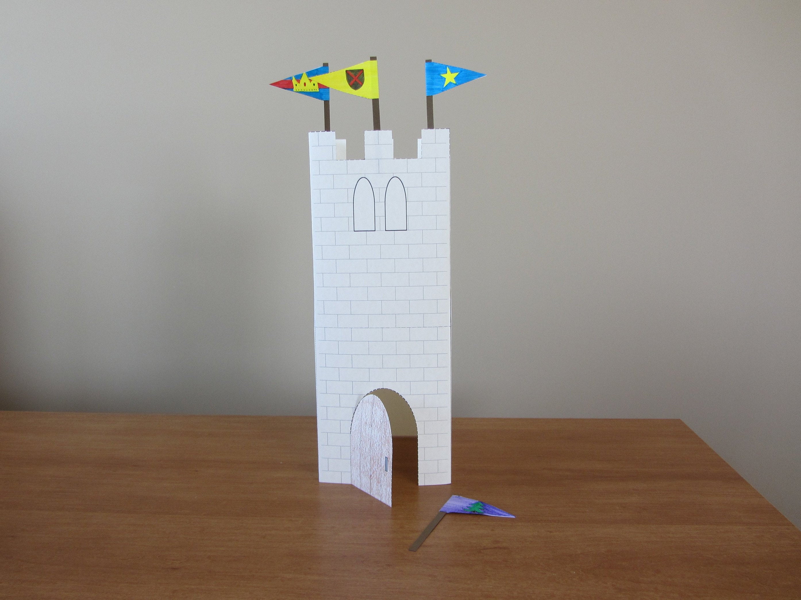 Keep & Pennants Printable Papercraft for Castle Part 2 - Etsy Canada